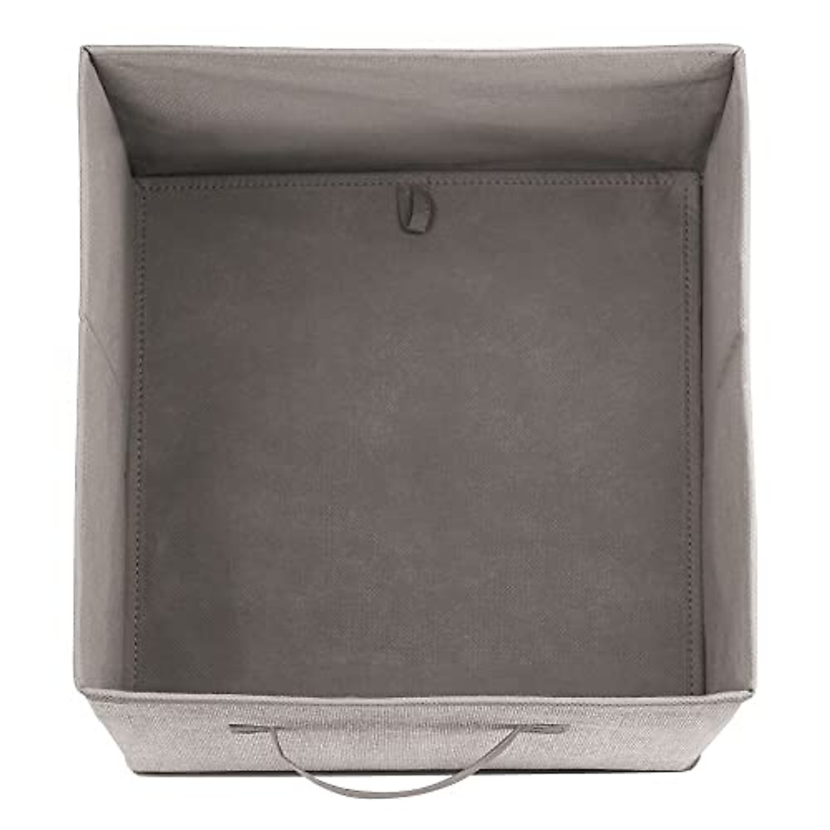 mDesign Soft Fabric Closet Organizer Box with Front Pull Handle for Shelves in Bedroom, Bathroom, Home Office - Holds Clothing, Linens, Accessories - Lido Collection - 8 Pack - Linen/Tan