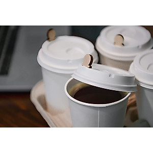 Wooden Coffee Lid Plug - Coffee cup lid splash guard - 400 pieces