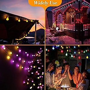 ALOVECO LED String Lights 16ft 50 LED Battery Operated String Lights Color Changing with Remote Waterproof Globe Starry Fairy Lights for Outdoor Indoor Bedroom Garden Christmas Halloween Party(RGB)