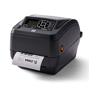 Zebra ZD500t Thermal Transfer Desktop Printer 203 dpi Print Width 4 in Ethernet Parallel Serial USB ZD50042-T01200FZ (Renewed)