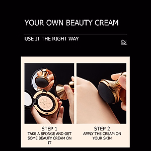 BIOAQUA Silky Concealer keeping Beauty Cream Smooth Delicate Light Breathable Refreshing Moisturizing Pre-Makeup Primer 2 Colors 15g (Natural Color (798))