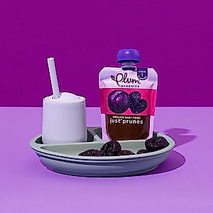 Plum Organics | Stage 1 | Organic Baby Food Meals [4+ Months] | Just Prune | 3.5 Ounce Pouch (Pack Of 6) Packaging May Vary