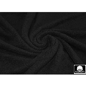 COTTON CRAFT Ultra Soft 12 Pack Wash & Face Cloths 12x12 - Highly Absorbent Bathroom Shower Kitchen Utility Towels - Use Everyday - Easy Care Machine Wash - Premium Ringspun Cotton 580 GSM - Black