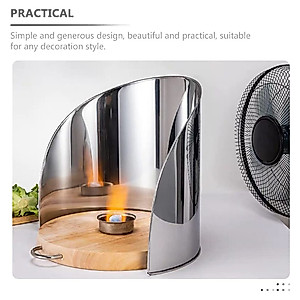 HEMOTON Meat Cutting Board Cutting Board Barrier Splash Guard Stainless Steel Grease Protective Screen Black Cutting Board