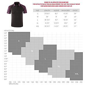 Vetemin Men's Casual Lightweight Quick Dry Athletic Active Sports Outdoors Golf Polo T Shirts Teal Blue/Sonic Charcoal M