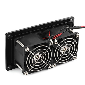 Camrusic 12V RV Side Vent Fan, 25W Air Vent Ventilation Exhaust Fan for Motorhome, Caravan, Trailer, Camper, Boat Marine Yacht