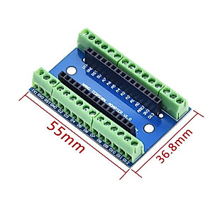 RedTagCanada Nano V3.0 3.0 Controller Terminal Adapter Expansion Board Nano IO Shield Simple Extension Plate for Arduino AVR ATMEGA328P (1, Expansion Board Nano)