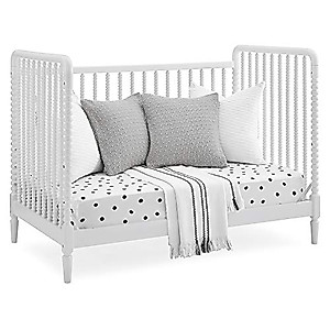 Delta Children Saint 4-in-1 Convertible Crib - Greenguard Gold Certified, Bianca White