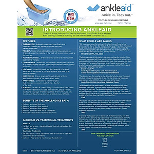 AnkleAid Foot, Ankle, Achilles, Plantar Fasciitis and Elbow Healing Device