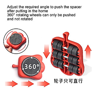 Furniture Lifter,13Pcs Furniture Moving Lifter Adjustable Height Multifunctional Heavy Duty Handling Tool Base,150KG Load Capacity Per Round Furniture Sliders Suitable for Washing Machines Sofas