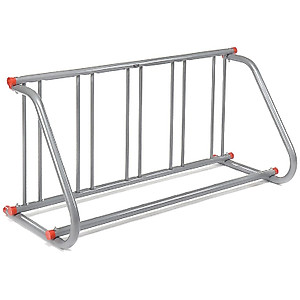 Global Industrial 61-5/8"L Grid Bike Rack, Single Sided, Powder Coated Steel, 5-Bike Capacity