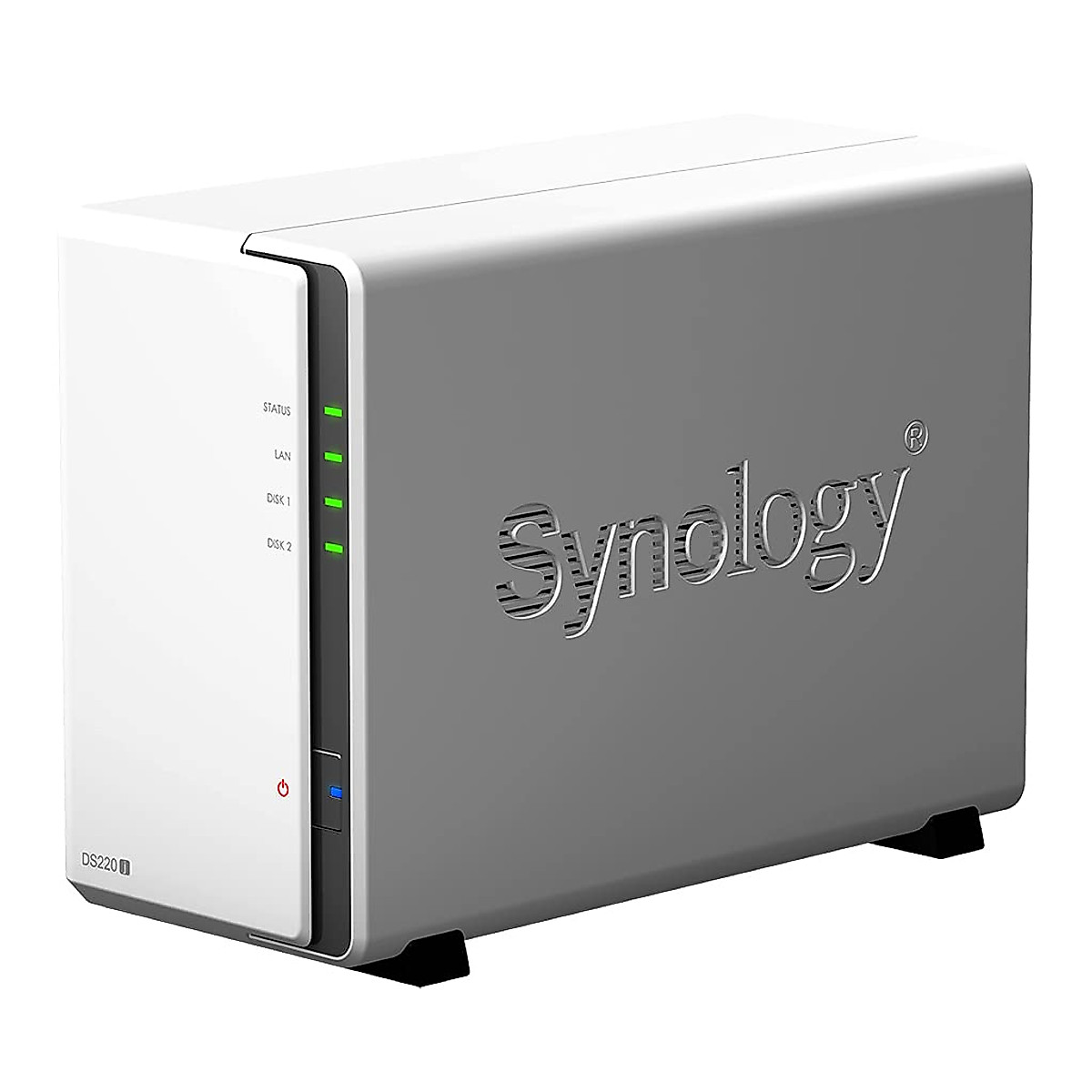 Synology DiskStation DS220j NAS Server for Business with Quad Core CPU, 512MB Memory, 8TB HDD Storage, DSM Operating System
