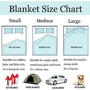 Sea Otters Blanket Super Soft Warm Flannel Otters Throw Blankets Bedding Gifts for Kids Girls Boys Adults 50"x40"