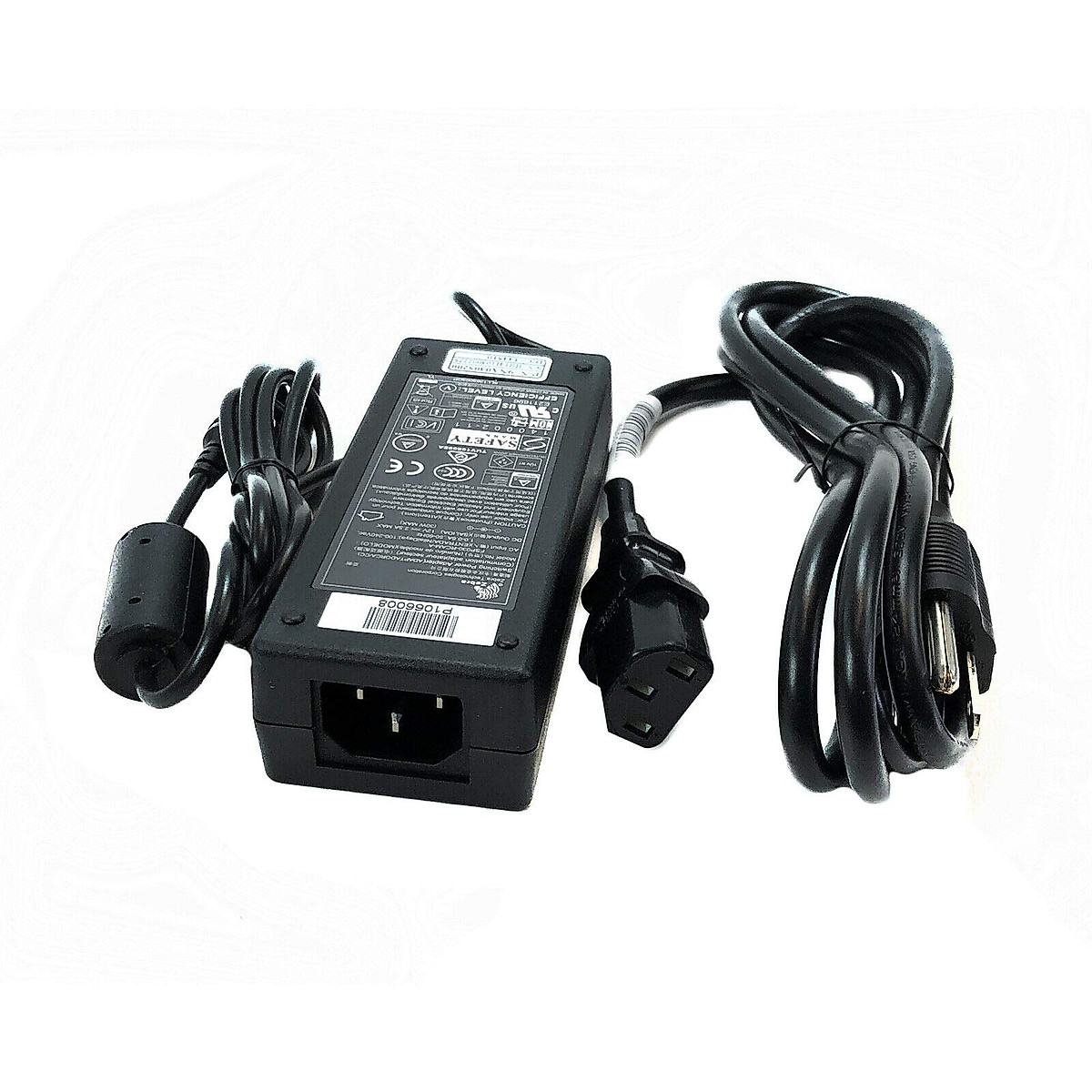 Zebra AC Power Supply Adapter 12V 2.5A for ZQ610 ZQ620 ZQ630 Label Printers with Power Cord