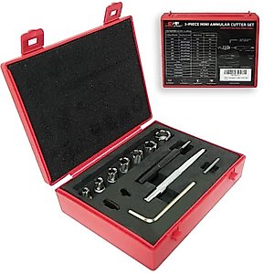S&F STEAD & FAST Spot Weld Cutter Kit, 7 Cutters, 3/8 Shank, Depth of Cut 1/4, Cutting Diameter 5/16-3/4