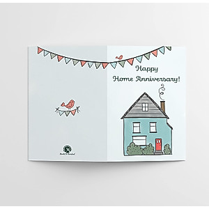 M Market On Mainstreet Realtor Thank You Cards, 25 Cards with Envelopes, Blank Inside, Made in the U.S.A. (Home Anniversary)