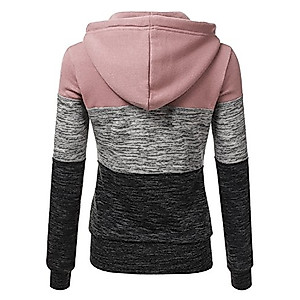 DOUBLJU Lightweight Thin Zip-Up Casual Hoodie Jackets for Womens with Plus Size