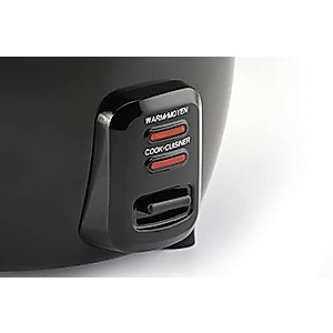 Toastmaster 10-Cup Electric Rice Cooker (5 cups uncooked), Black, TM-101RCCN