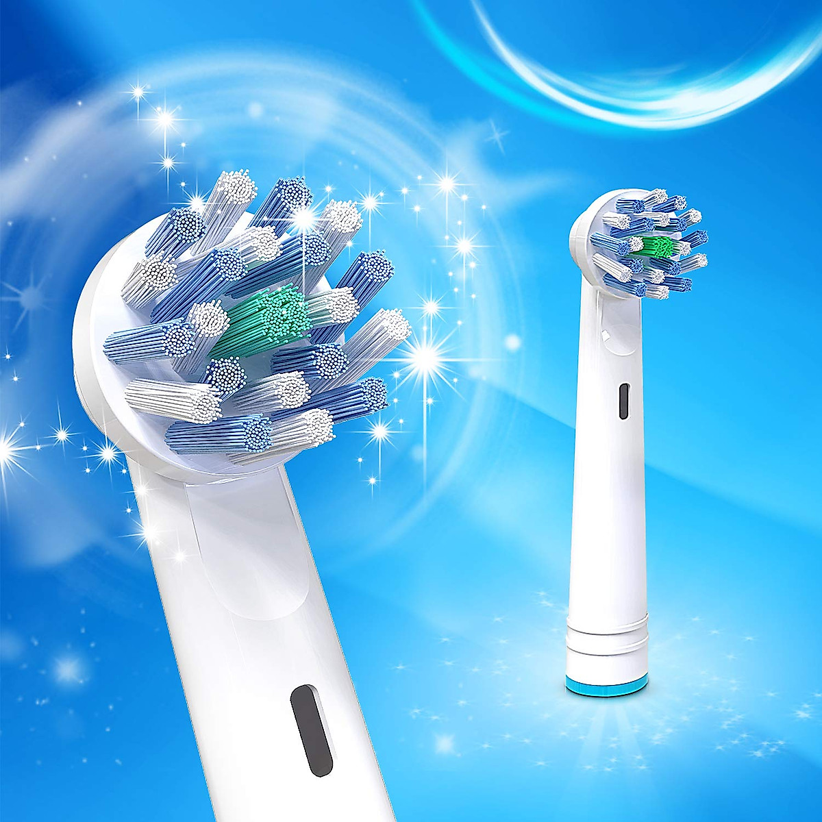 Replacement Brush Heads for Oral B Electric Toothbrush, Compatible with Pro Genius and Smart Series, Including 4 Floss, 4 Cross, 4 Precision & 4 Whitening Brush Heads (16 pcs)…
