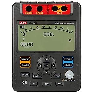 UNI-T UT513 Digital Insulation Resistance Tester, 500V/1000V/2500V/5000V, Auto Range, Display Count: 9999