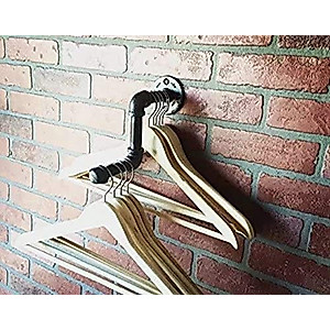 Ironwerks Designs 6" Pipe Wall Rack Clothing Rack, Closet Organization, Retail Display
