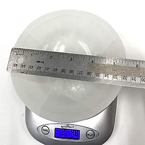 Paykoc Imports Large Ceremonial Selenite Bowl 5.5" +- Hand Made Morocco