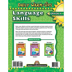 Daily Warm-Ups: Language Skills Grade 4: Language Skills Grade 4