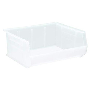 QUANTUM STORAGE SYSTEMS K-QUS250CL-2 2-Pack Ultra-Stack and Hang Bins, 14-3/4" x 16-1/2" x 7", Clear