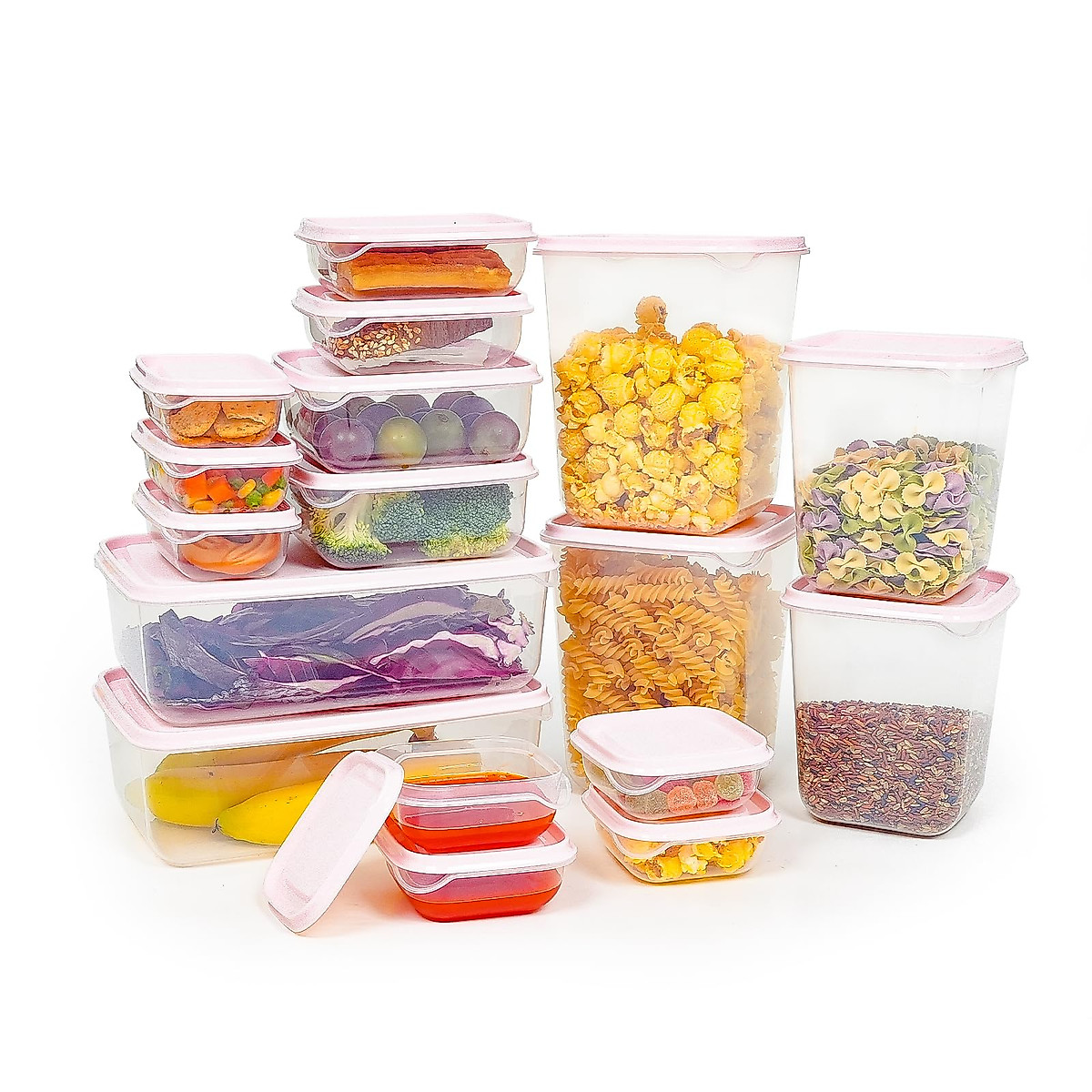 ECO-TOGO Plastic Food Storage Containers with Lids (17-Pack)