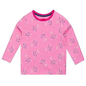 Peppa Pig Girls Pinafore Dress and Top Set Multicolored 3T