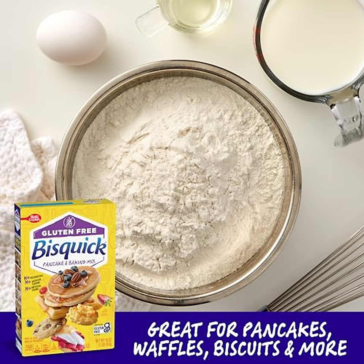 Betty Crocker Bisquick Pancake & Baking Mix, Gluten Free, 16 oz. (Pack of 6)