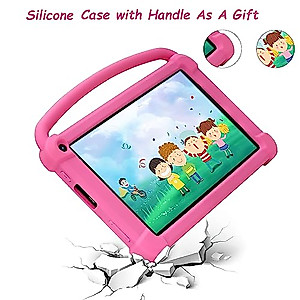 Kids Tablet 7 inch, Android Tablet for Kids, 16GB ROM, Support 128GB Expand, with Parental Control, Google Certified Toddler Tablet, WiFi, Bluetooth, Dual Camera Tablet with Silicone Case