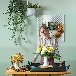 BIUWING Leather Plant Repotting Mat,Thickened Waterproof Transplanting Mat,Indoor Succulent Potting Mat for Transplant and Mess Control