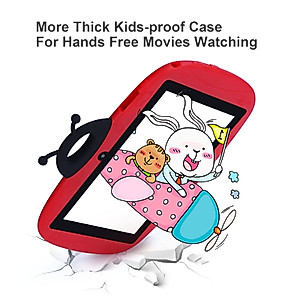 C idea 7 Inch Tablets for Kids,Android 12 Kids Tablet Age 2-5,32GB ROM+1TB Storage Expandable,Iwawa Pre-Installed Small Smart Kids Tablets for Girls Boys Children Educational(Ladybug)