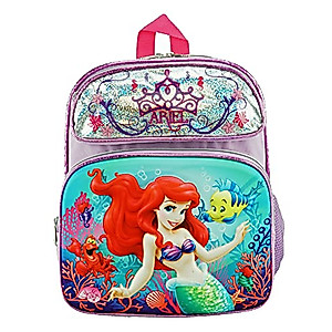 Ruz The Little Mermaid Ariel Medium 3-D EVA Molded 12 Inch Backpack