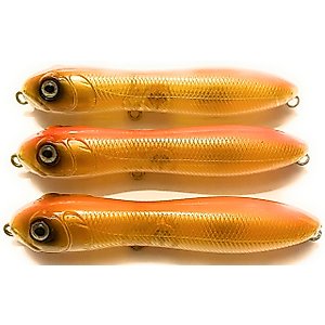 Catfish Rattling Line Floats Lure Demon Dragon Style Peg Floats (3-Pack, Goldfish)