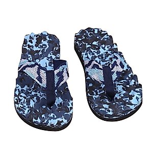 IEason-shoes, Men Summer Camouflage Flip Flops Shoes Sandals Slipper Indoor & Outdoor (9.5, Blue)