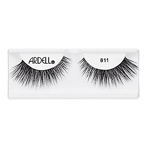 Ardell Faux Mink 811 Black False Lashes, Lightweight with Invisiband, 4 pairs