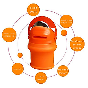 ZFYOUNG Garden Silicone Thumb Knife Set of Two, Picking Vegetable Thumb Knife Finger Guard Picker, Splitter Harvesting Tool