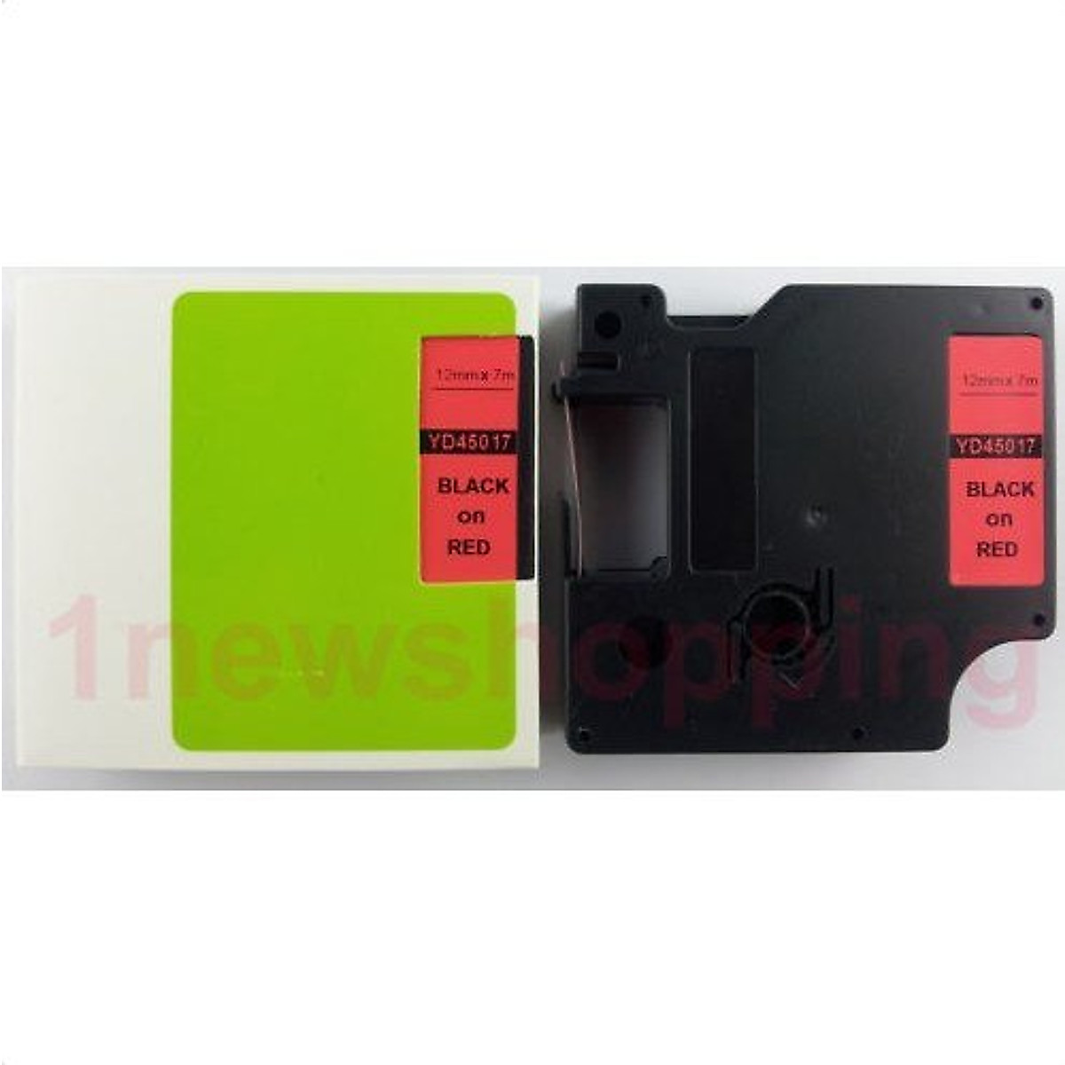 DYMO D1 Black Red 45017 Label Cassette - 1/2'' x 23' by DYMO