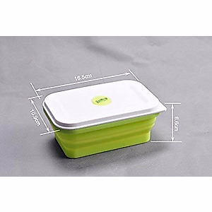 Sailing Premium Collapsible Silicone Lunch Box/Container, Super Convenient Stackable Food Storage Containers, Material Safe (Set of 4 with Silicone Cover, Multi Color)