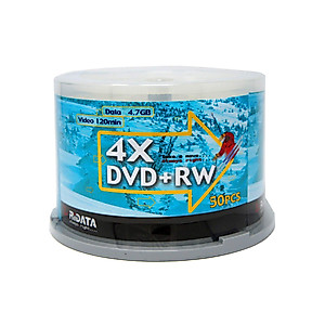 300 Pack Ridata DVD+RW 4X 4.7GB Silver Logo Rewritable DVD Plus RW Re-writable Blank Recordable Media Disc