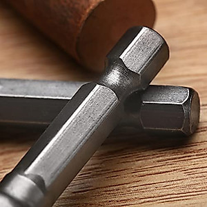 dophee 8Pcs Impact Grade Socket Adapter Set, Square Socket Adapter Bits for Drills, Hex Shank Drill Bits Square Nut Driver Power Extension Bar Set 1/4" 3/8" 1/2" Bits