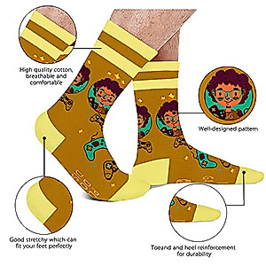 Gaming Gamer Socks for Men Women Teen Boys - Do Not Disturb I'm Gaming Socks Novelty Funny Crew Socks - Gifts for Gamer Lovers Boys Son Husband Stocking Stuffers