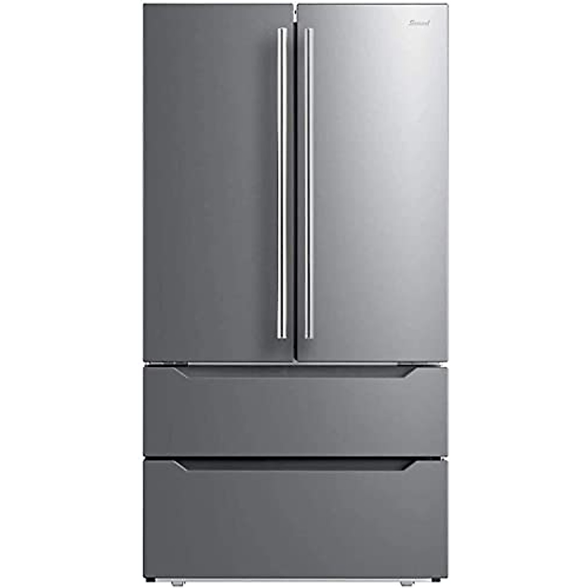 Smad 36" French Door Refrigerator 22.5 Cu.Ft, Refrigerator with ice maker, Counterdepth Refrigerator Bottom Freezer, Automatic Defrost, Humidity Controlled, fingerprint-proof stainless steel