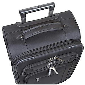 Dejuno Executive New Generation 3-Piece Spinner Luggage Set with USB Port, Navy