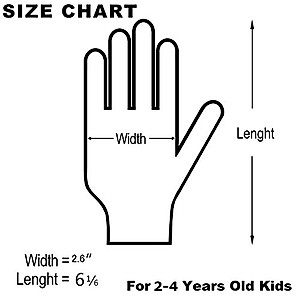 PROMEDIX P 2 Pairs Kids Gardening Gloves for Yard Work Children Garden Gloves for Age 2-4