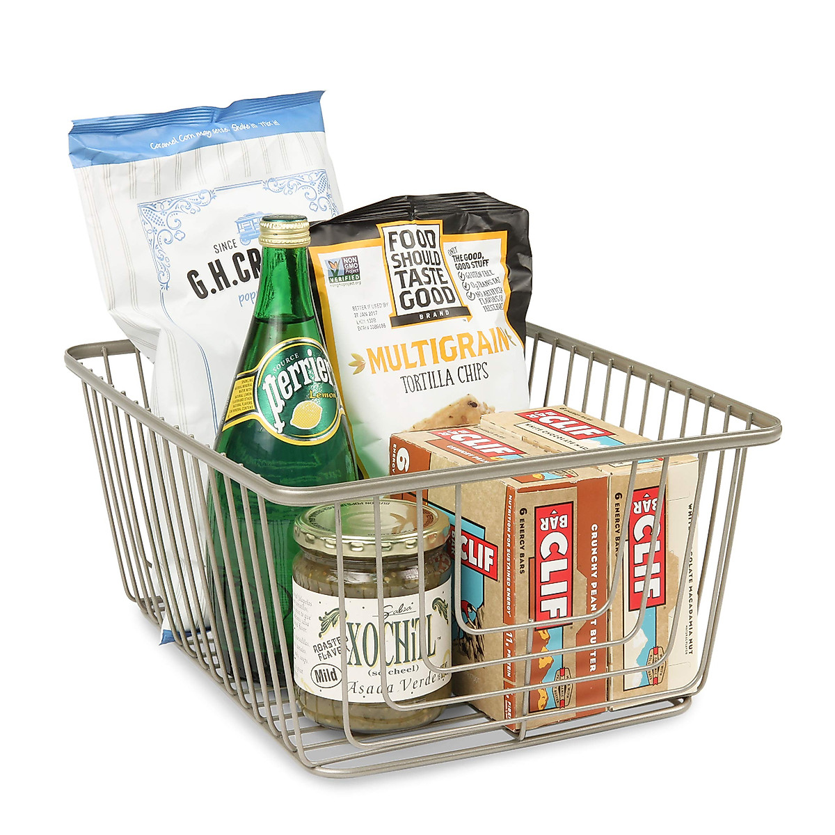 Spectrum Diversified Ashley Basket, Large, Satin Nickel