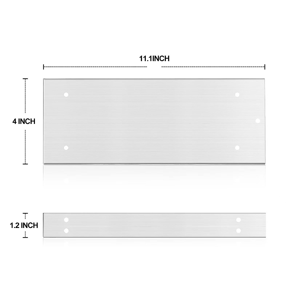 YEEPON mason jar racks, mason jar holders,mason jar holders for hanging,Stainless Steel Holder with 3 Mounting Options for Kitchen, Shelves and Cabinets,Wide Mouth（2Pack