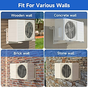 TAKTOPEAK Mini Split Brackets, Crossbar Wall Mount for Mini Split from 7000 BTU to 24000 BTU